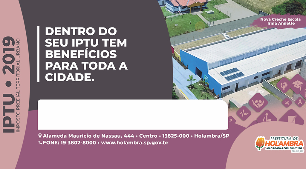 IPTU 2019 começa a ser distribuído e versão digital já está disponível